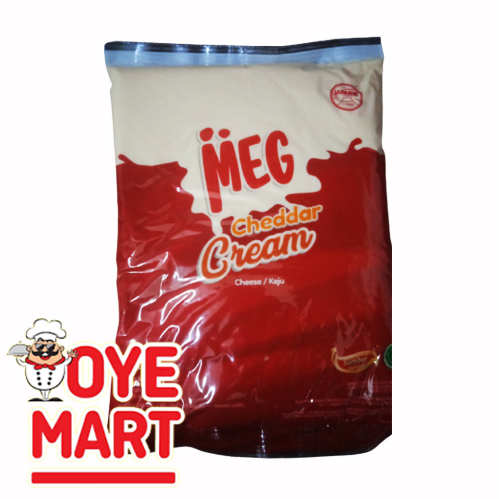 Jual MEG CHEDDAR CREAM CHEESE 1KG / KRIM KEJU | Shopee Indonesia