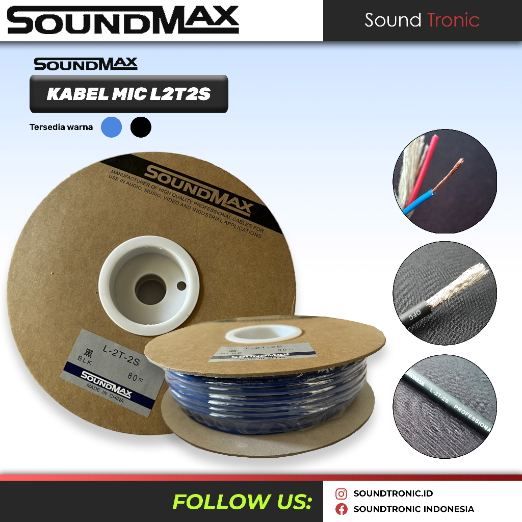 Jual Kabel Mic SOUNDMAX L2T2S 20 Meter | Shopee Indonesia