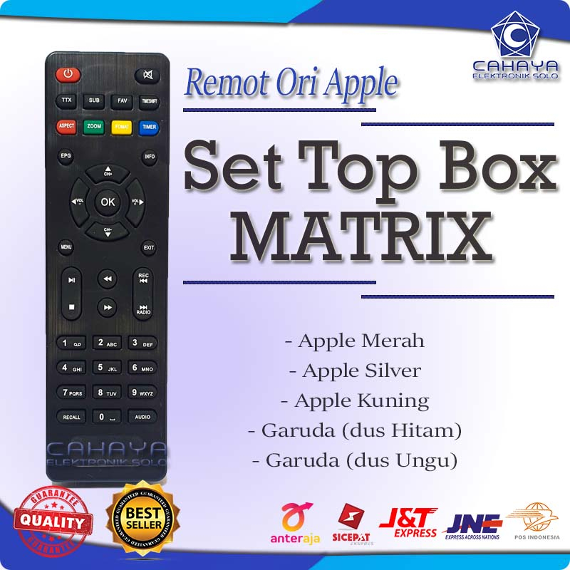 Jual Remot Remote STB Matrix Apple Asli Original dan KW Garuda Merah ...