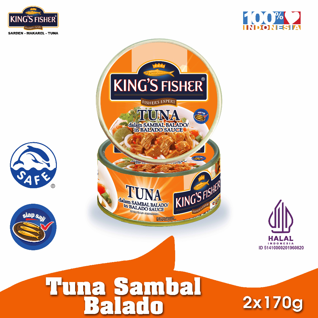 Jual Paket 2 pc King's Fisher Tuna Sambal balado Daging Tuna Makanan ...