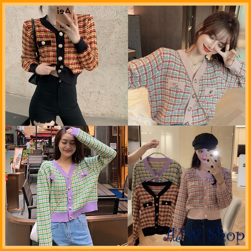 Jual AJW Cardigan Rajut Wanita Premium Import Korean Style ZK | Basic Cardi Rajut Wanita | Cardi ...