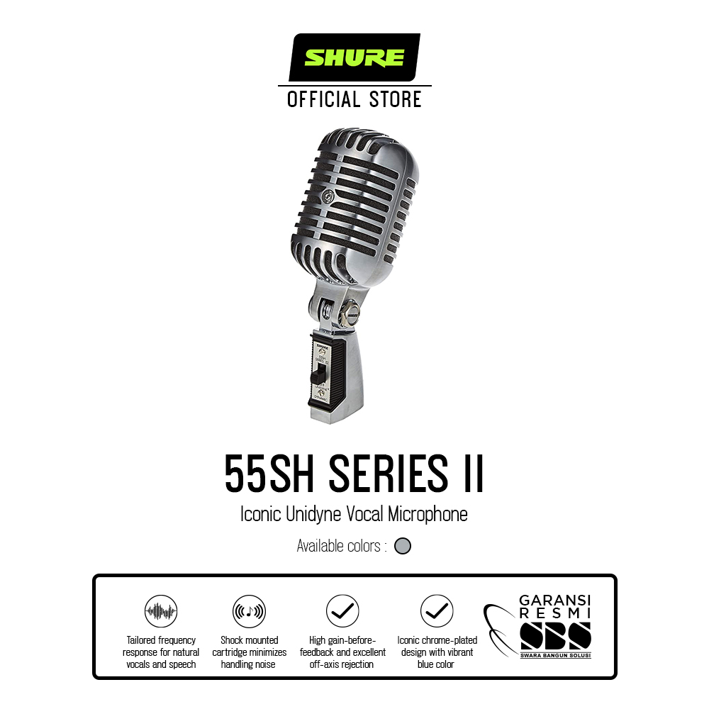 Jual SHURE 55SH SERIES II | Shopee Indonesia