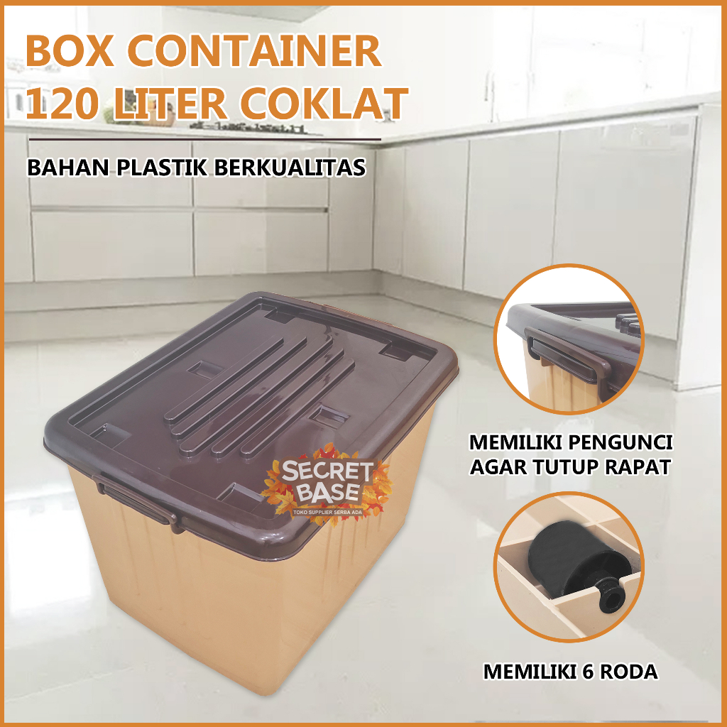 Jual BOX CONTAINER 120 LITER + RODA - Kontainer Box / Container Box ...