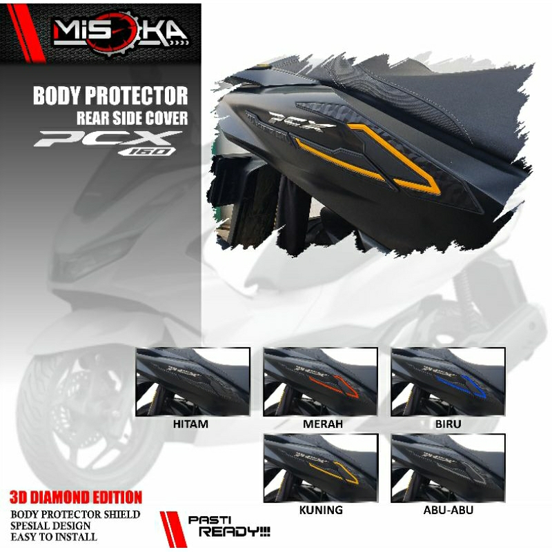 Jual Misoka Rear Side Cover Pcx 160/Aksesoris Motor Honda/Keren/Cover Motor Murah Keren | Shopee ...
