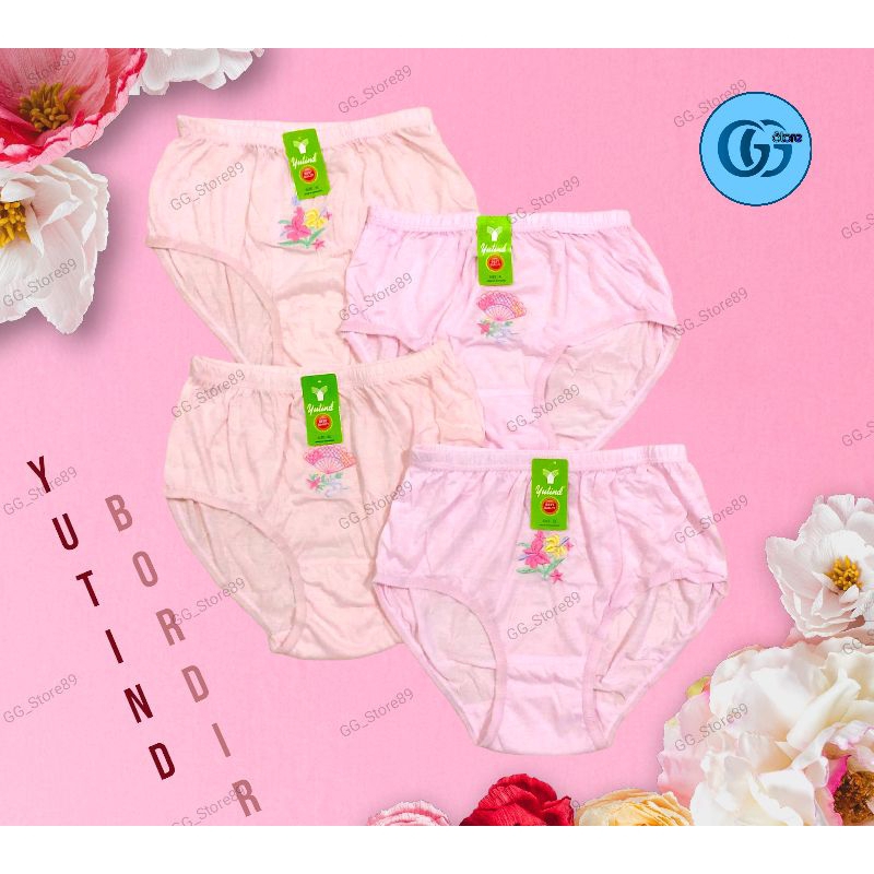 Jual YUTIND BORDIR SABLON - CD Wanita Yutind JUMBO UK S, M, T, L, XL, XXL ( ISI per BIJI ...