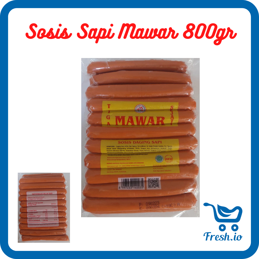 Jual Sosis Sapi Mawar 800gr | Shopee Indonesia