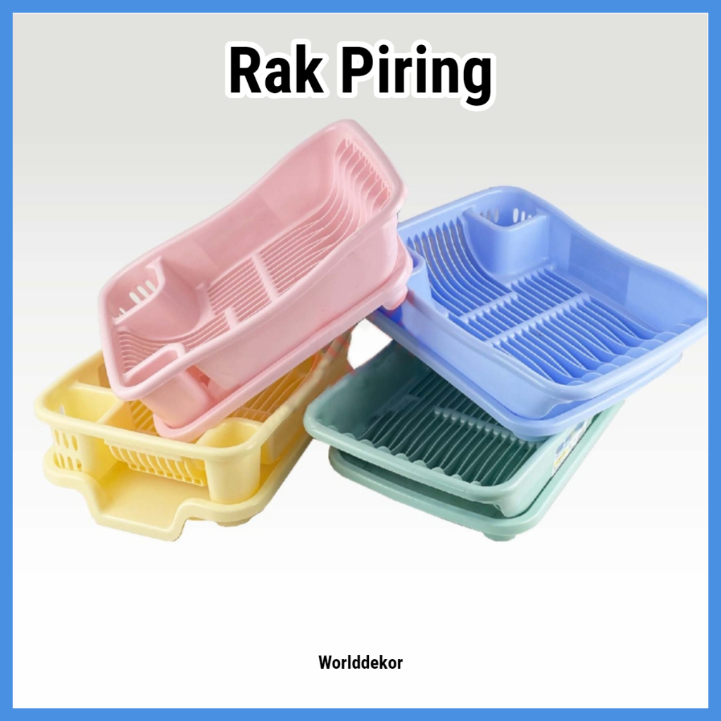 Jual Rak Piring Dapur Plastik Baskom Serbaguna RPW - Worlddekor ...