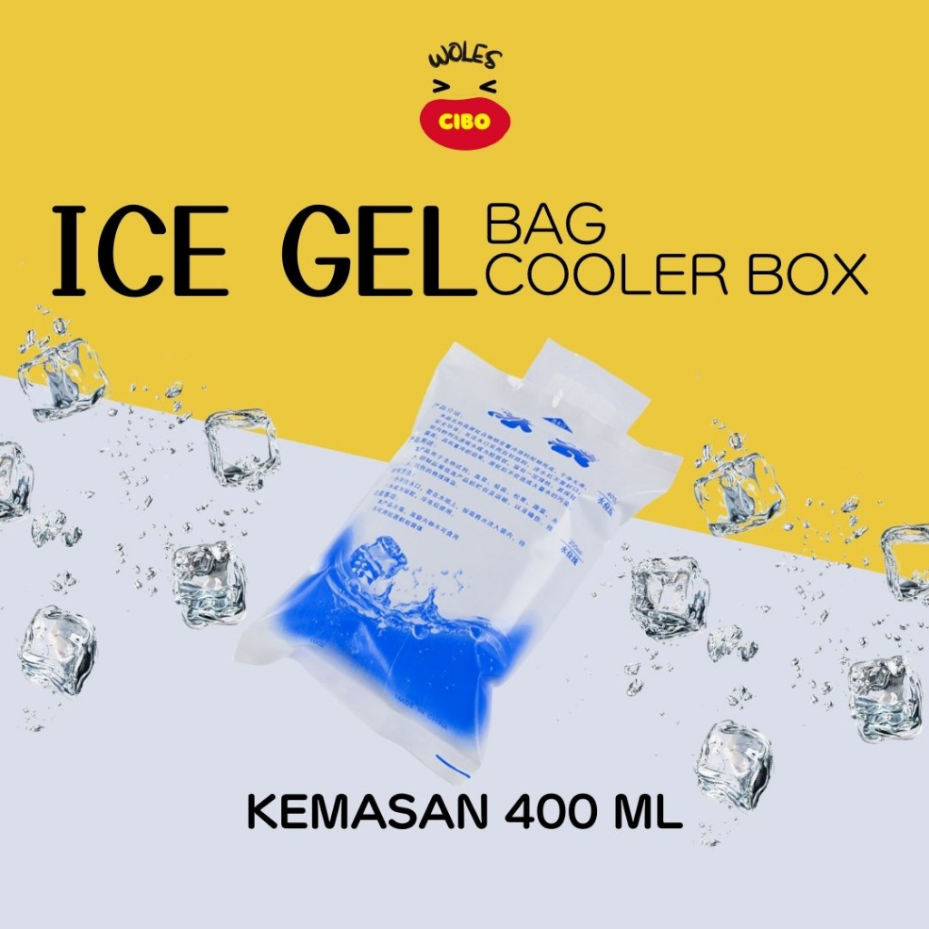 Jual Ice Gel Cool Pack Bag Cooler Pendingin Pengiriman Paket 400 ml ...