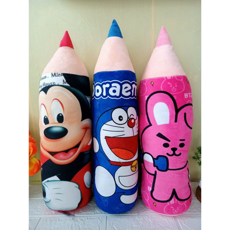 Jual Boneka Guling Pensil Karakter Ukuran Sedang Hadiah Kado Gift Luvu ...