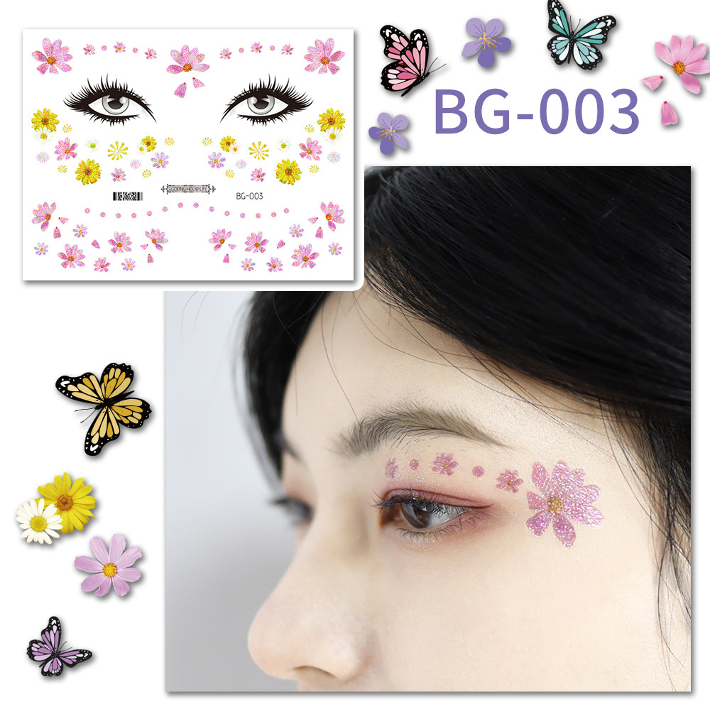 Jual [ NEW LW ] Tato Wajah Sticker Muka / Stiker Wajah Pesta / Face ...