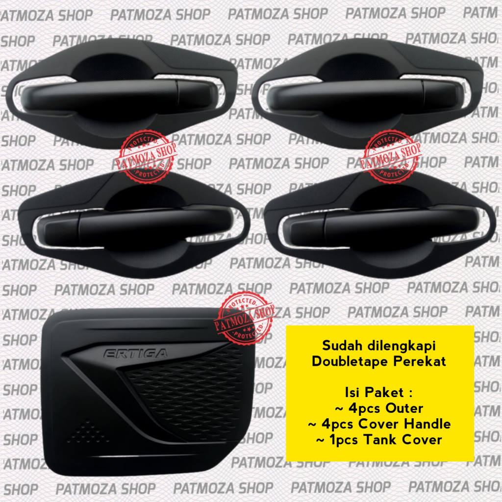 Jual PAKET ERTIGA LENGKAP HEMAT HANDLE OUTER & TANK COVER ELEGANT HITAM DOFF 2012-2017 | Shopee ...