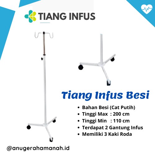 Jual Tiang Infus Portable/ Tiang Infus Stainlies/Tiang Infus Besi Cat ...