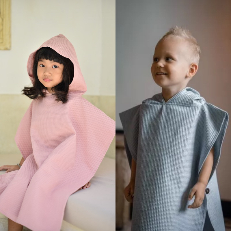 Jual Bathrobe Kimono Waffle Anak model Batwing | Shopee Indonesia
