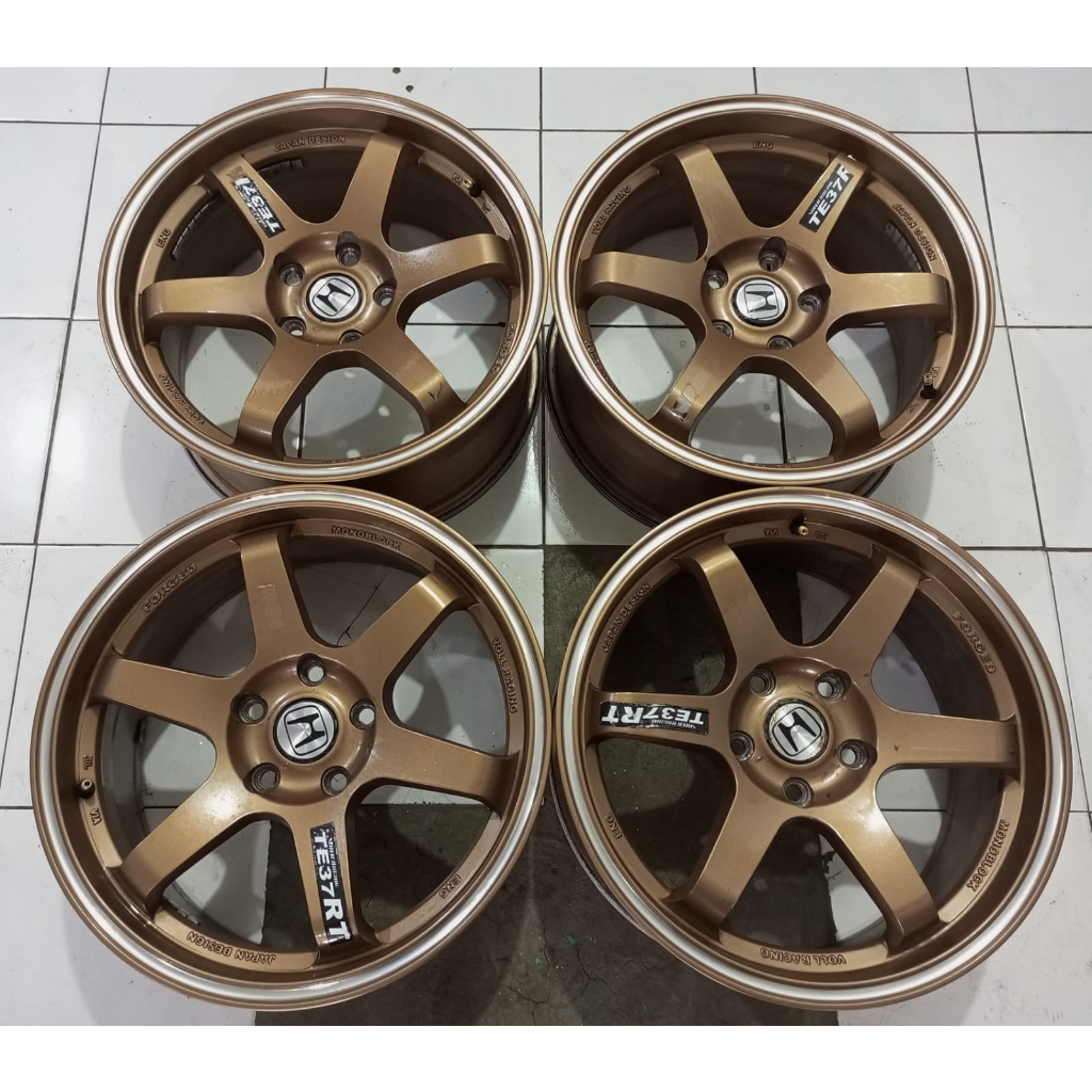 Jual VELG MOBIL TE37 RING 17 LEBAR 7,5 LOBANG BAUT 5X114 ET40 VELG MOBIL JDM SECOND | Shopee ...