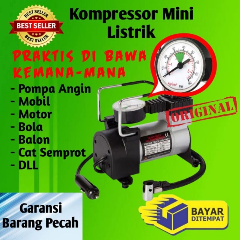 Jual Kompresor mini Pompa Ban Listrik Kompressor mini Air Compressor ...