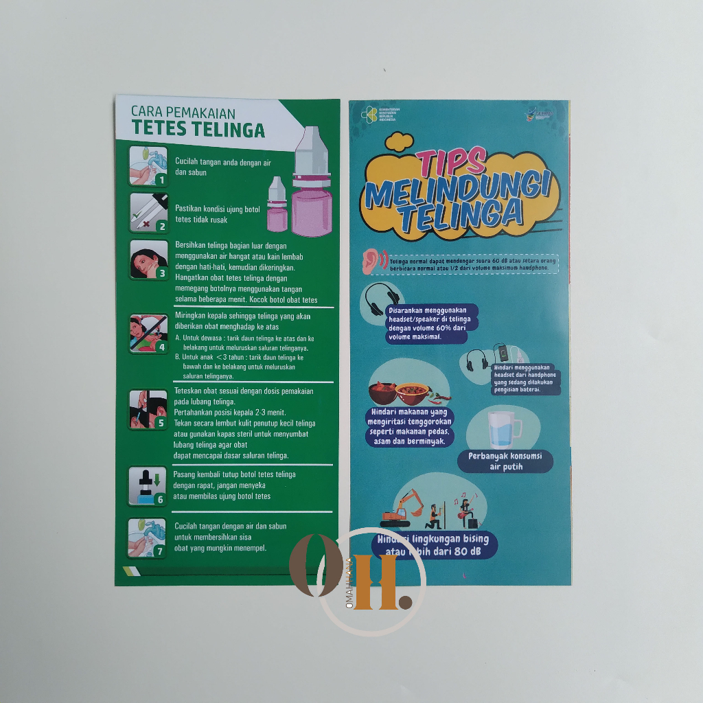 Jual Flyer Penggunaan Tetes Telinga - Tips Melindungi Telinga, Flyer ...