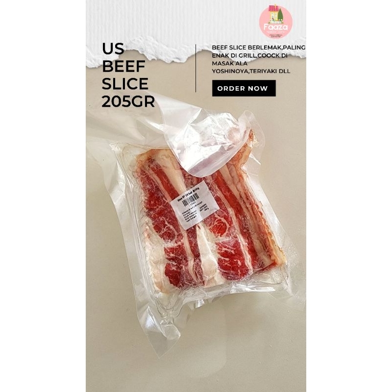 Jual Us Beef Slice 200 gr & 500 gr - Daging Slice Yakiniku Shabu ...