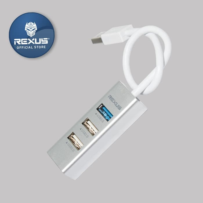 Jual REXUS RXH-320 USB HUB 4 PORT V2.0 3 Port + V3.0 1 Port Original Garansi Resmi | Shopee ...