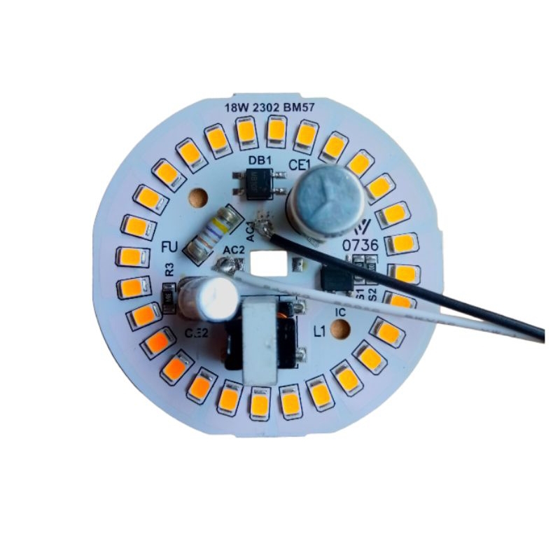Jual Pcb Led Ac 18w Bm nyala kuning/warm diameter 57mm | Shopee Indonesia