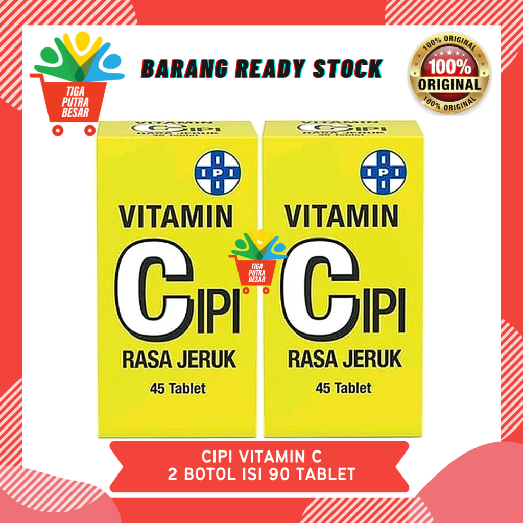 Jual VITAMIN C IPI 2 BOTOL X 45 TABLET / VITAMIN C RASA JERUK | Shopee ...