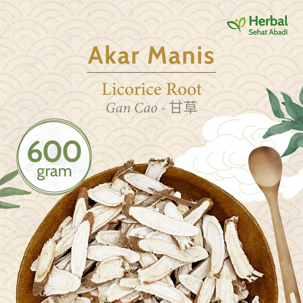 Jual Licorice Root 600 gram Iris / Akar Manis / Kam cho / Gan Cao (甘草 ...