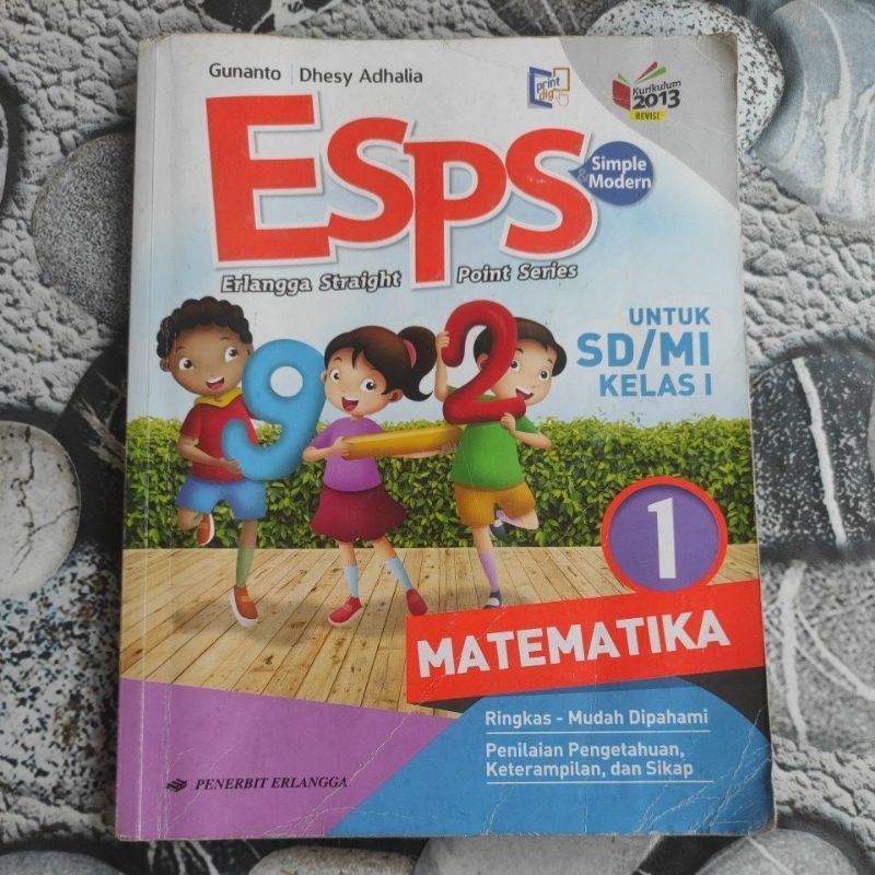 Jual Buku ESPS untuk SD/MI Kelas 1 - Matematika K13 Revisi - Original | Shopee Indonesia
