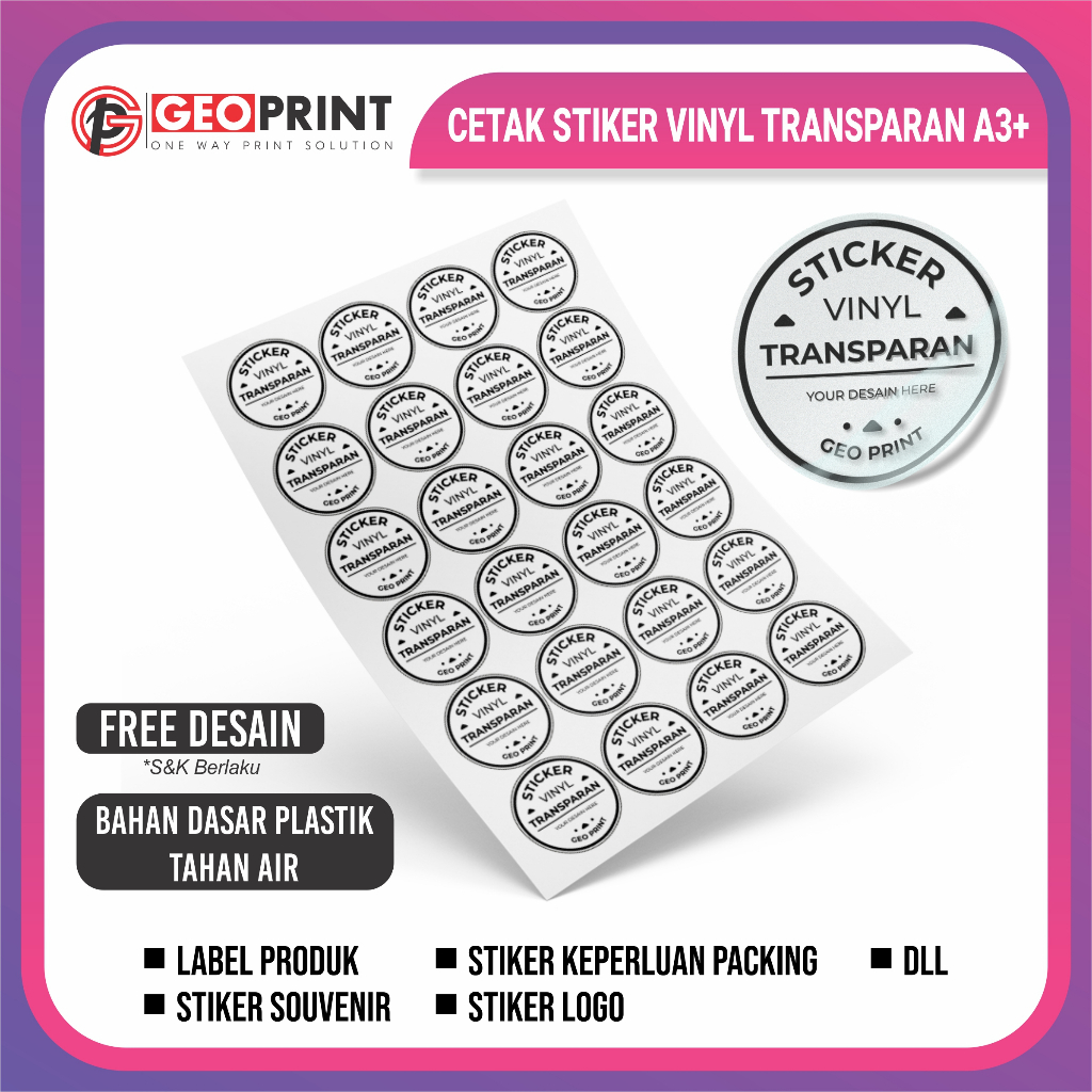 Jual STIKER TRANSPARAN / STIKER BOTOL MINUMAN KEKINIAN / STIKER CUSTOM ...