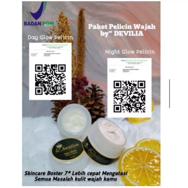 Jual Devilia Skincare Paket (Day Cream SPF 30 & Night Cream) | Shopee ...