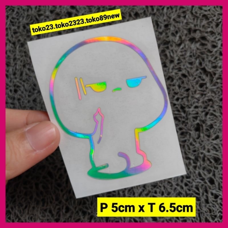 Jual stiker sarangheo love stiker fucek emot emoticon lucu stiker helm ...