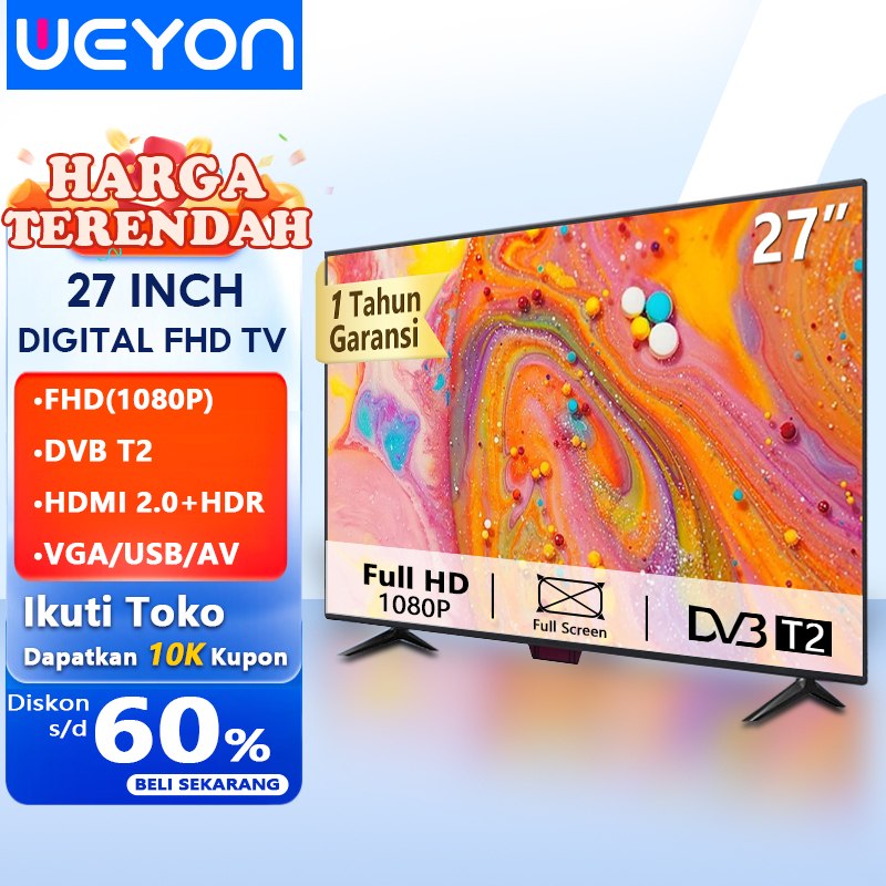 Jual Weyon Sakura TV LED 27 inch HD Ready Televisi (TCLG-S27C) | Shopee ...