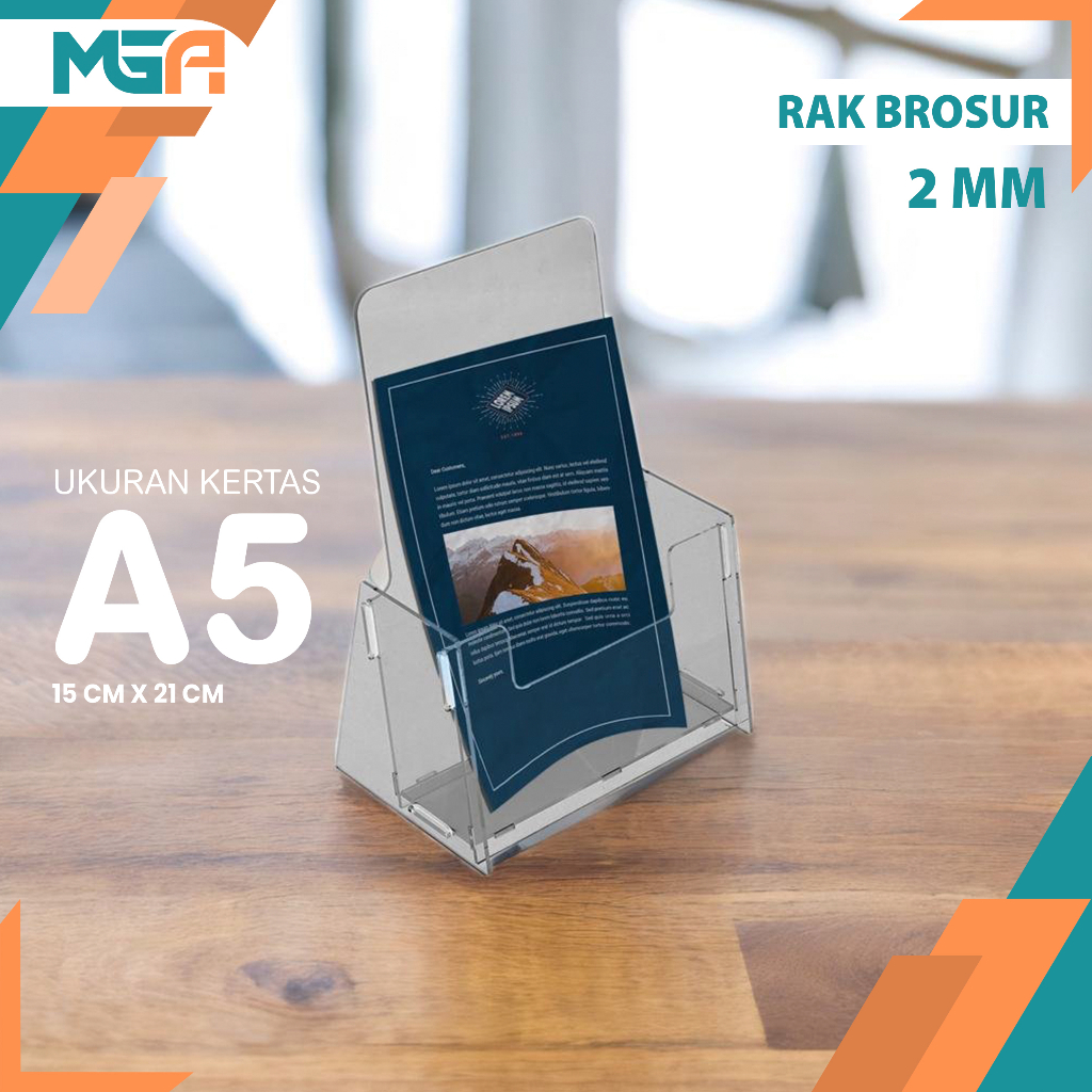 Jual RAK / TEMPAT BROSUR / TEMPAT DISPLAY BROSUR AKRILIK DISPLAY UKURAN ...