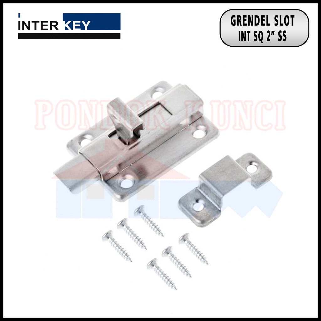 Jual Kunci Grendel Slot Jendela 2 Inch Stainless Steel Door Bolt Slot 5 ...
