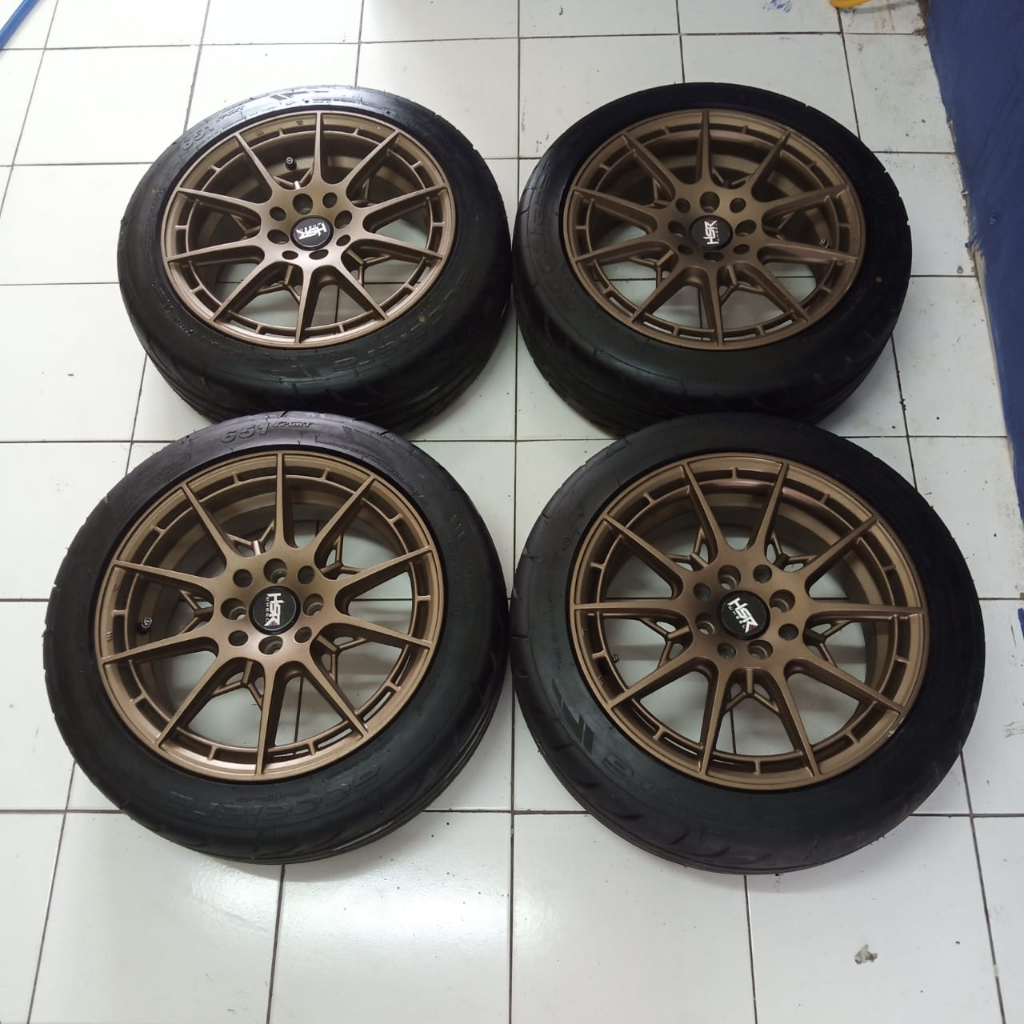 Jual velg mobil second hsr okhs ring 16 lubang 4x100/114,3 buat calya brio jazz avanza xenia ...