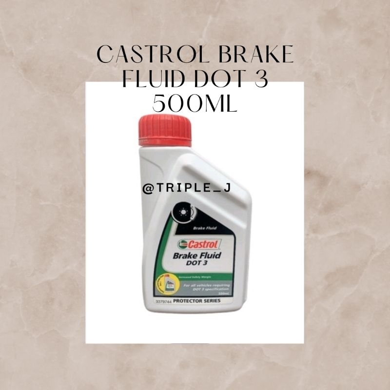 Jual MINYAK REM DOT 3 CASTROL BRAKE FLUID 500ML | Shopee Indonesia