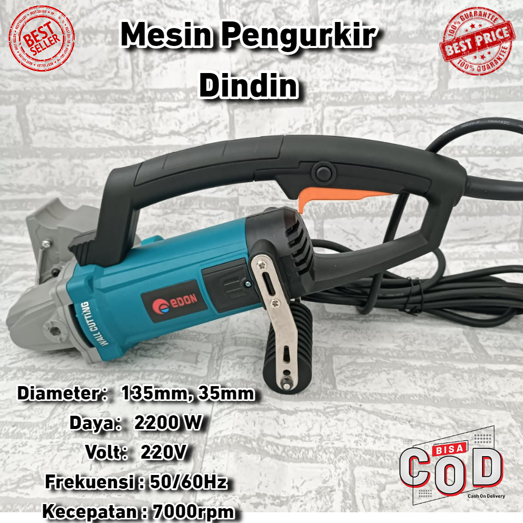 Jual Edon Wall Chaser bobok ukir potong lubang tembok dinding ED-GL2135 ...