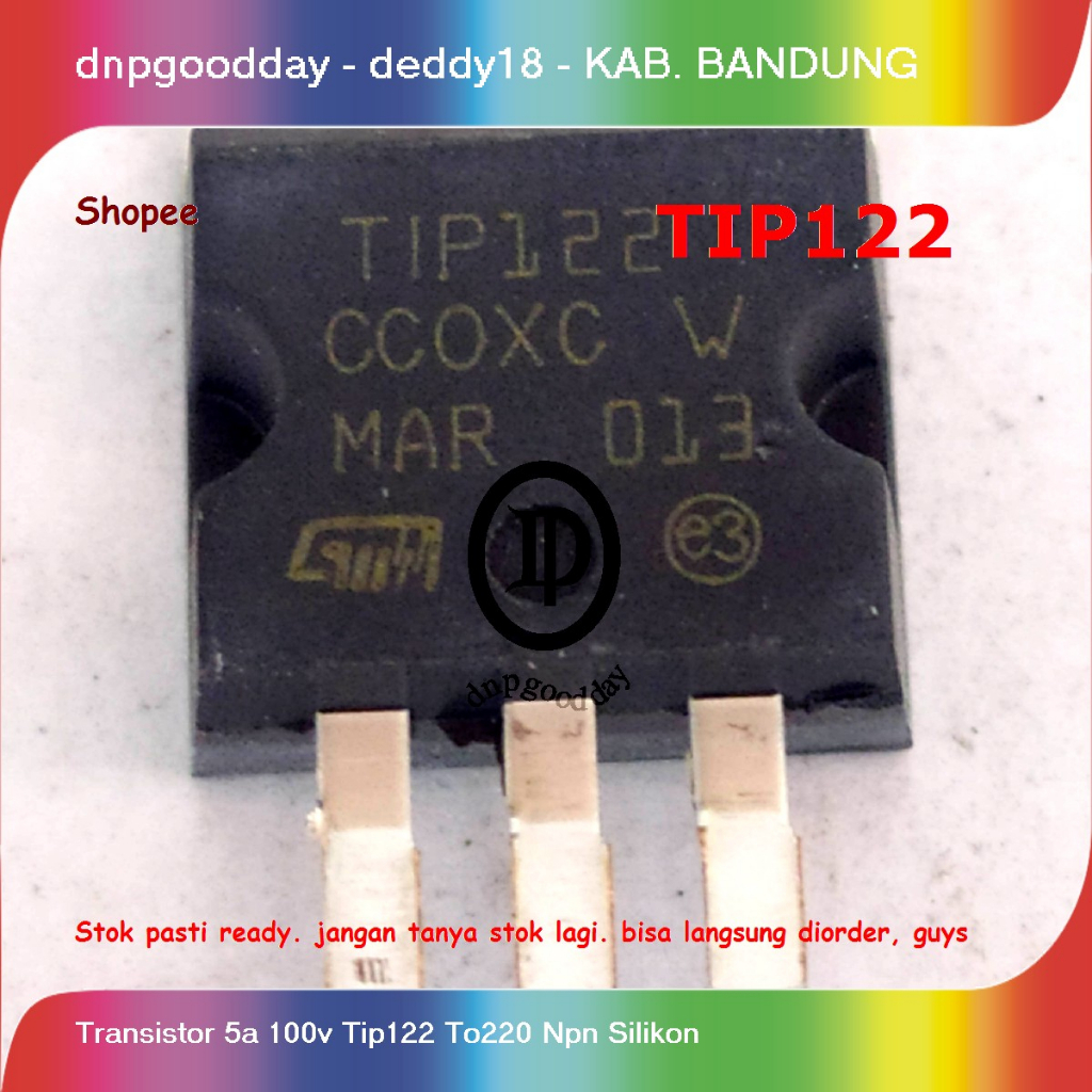 Jual Transistor 5a 100v Tip122 To220 Npn Silikon | Shopee Indonesia
