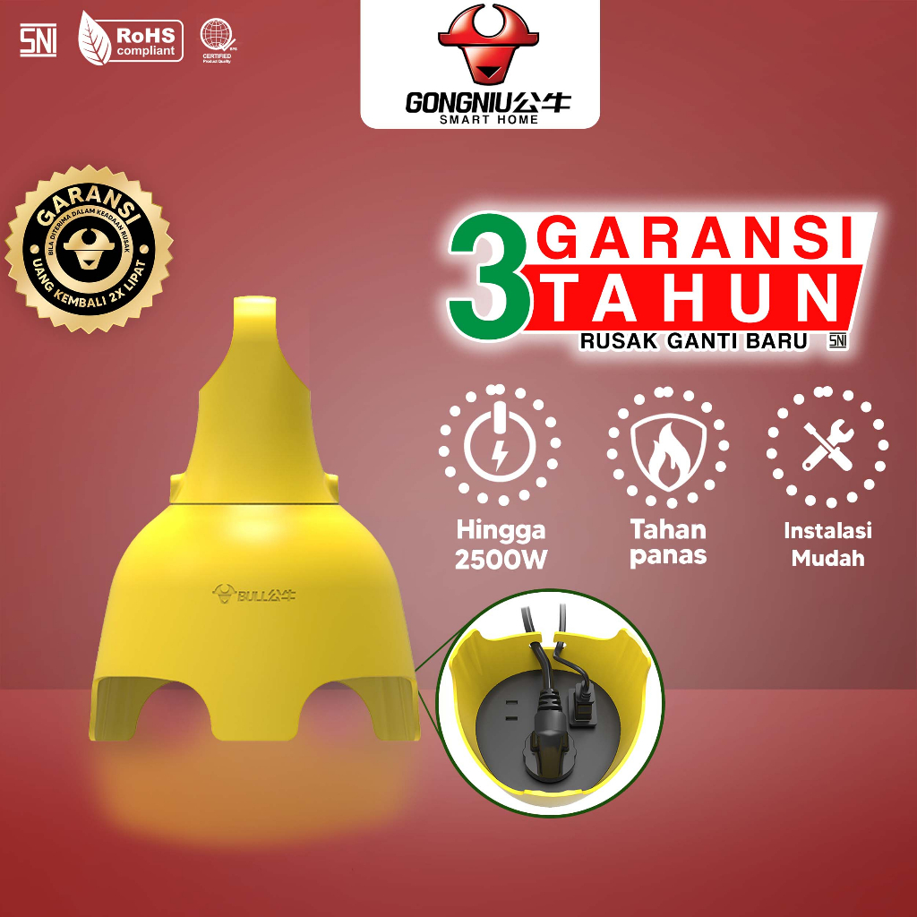 Jual GONGNIU Socket Luar Ruangan Tahan Panas dan Hujan Colokan Listrik ...