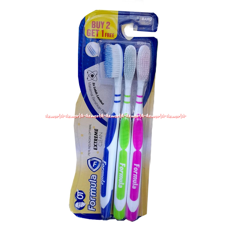 Jual Formula Extreme Clean Isi 3pcs Sikat Gigi Yang Didesain Elegan dan ...