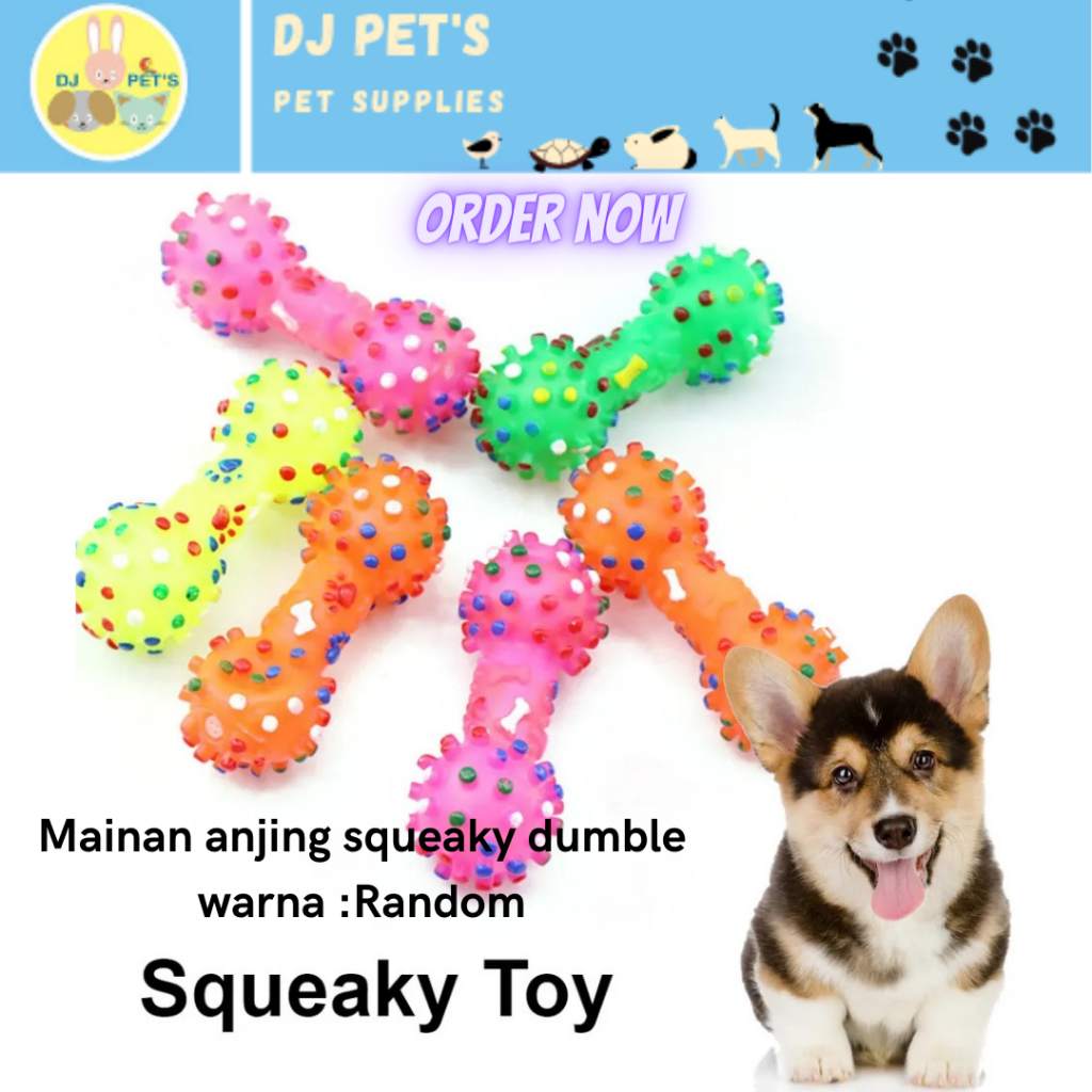 Jual Mainan anjing gigit squeaky bentuk dumble dog toy | Shopee Indonesia