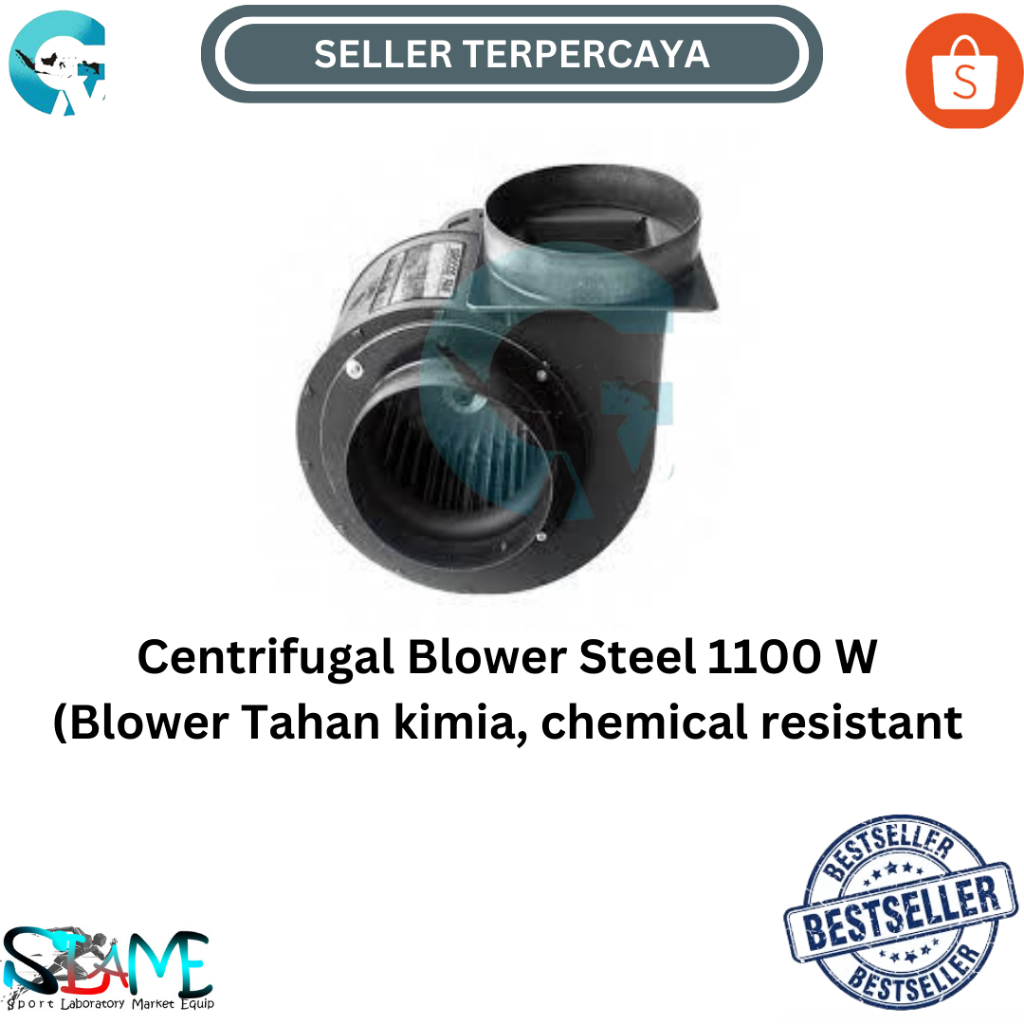 Jual Centrifugal Blower Steel 1100 W (Blower Tahan kimia, chemical ...