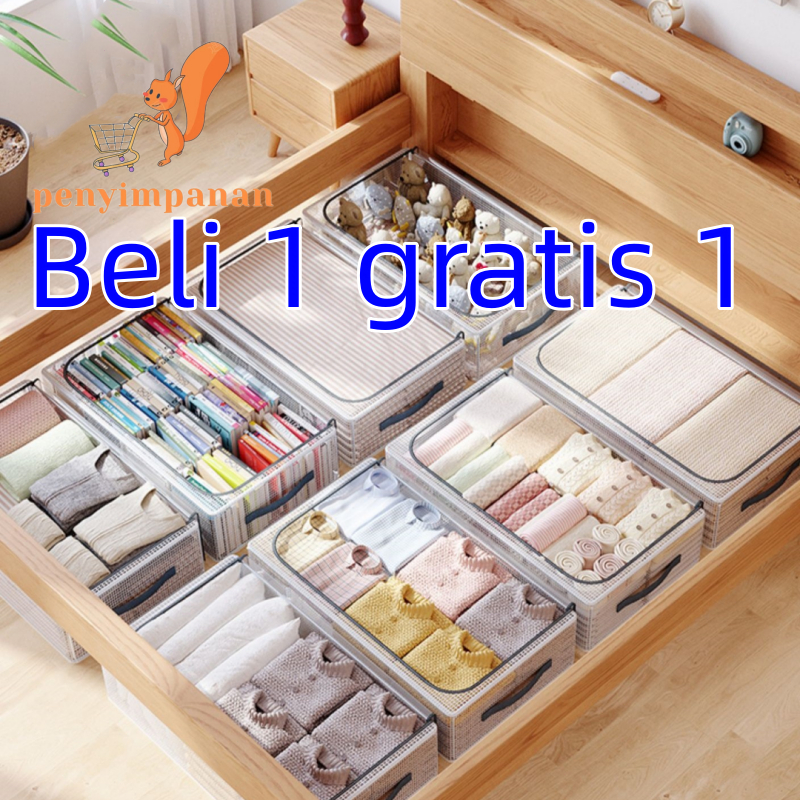 Jual kotak penyimpanan Storage Box lipat Storage Serbaguna Organizer ...