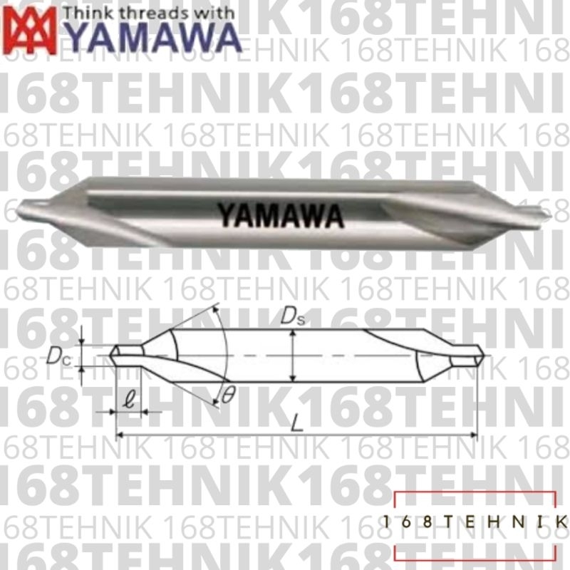 Jual YAMAWA CENTER DRILL 5x60 / BOR CENTER 5 x 60 x 11 / CENTER BOR 5mm | Shopee Indonesia