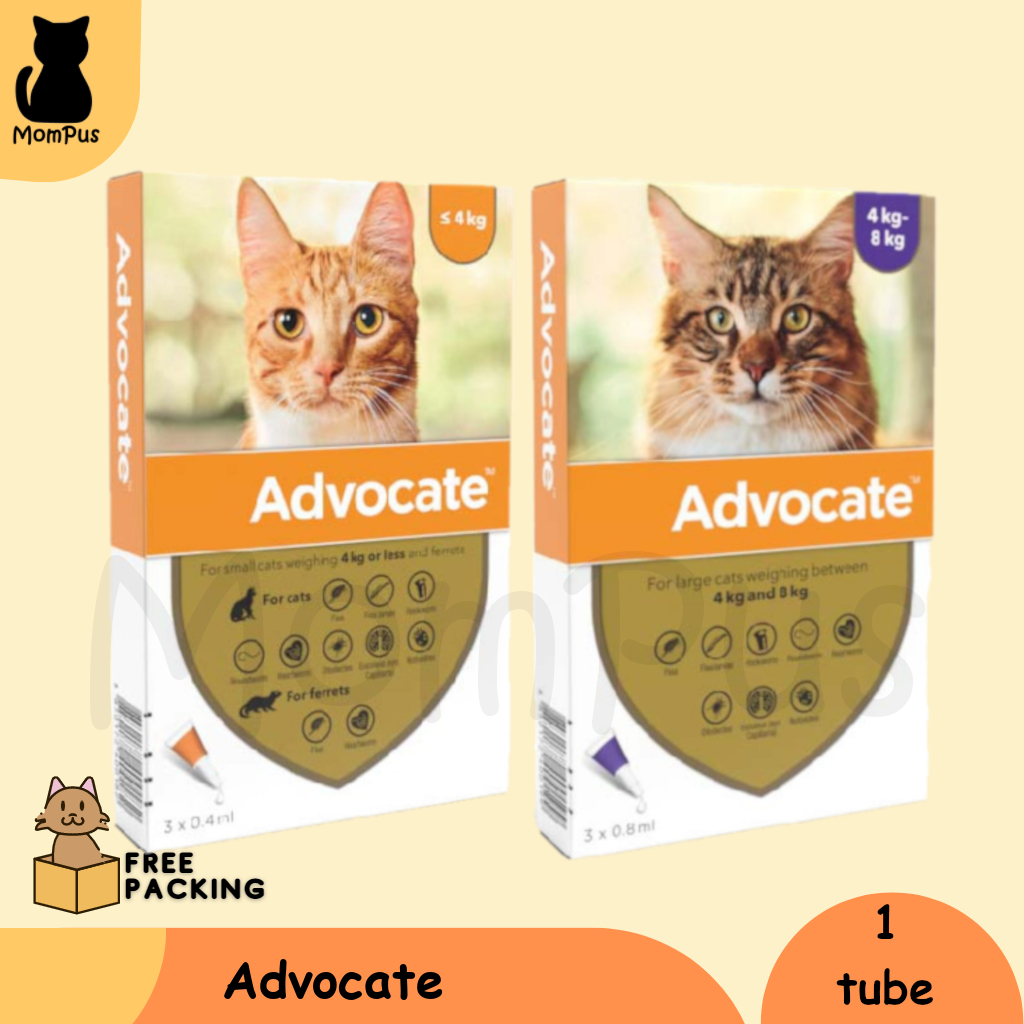 Jual Advocate CAT (1 tube) Obat Kutu KUCING Tetes Anti Flea and Ticks ...