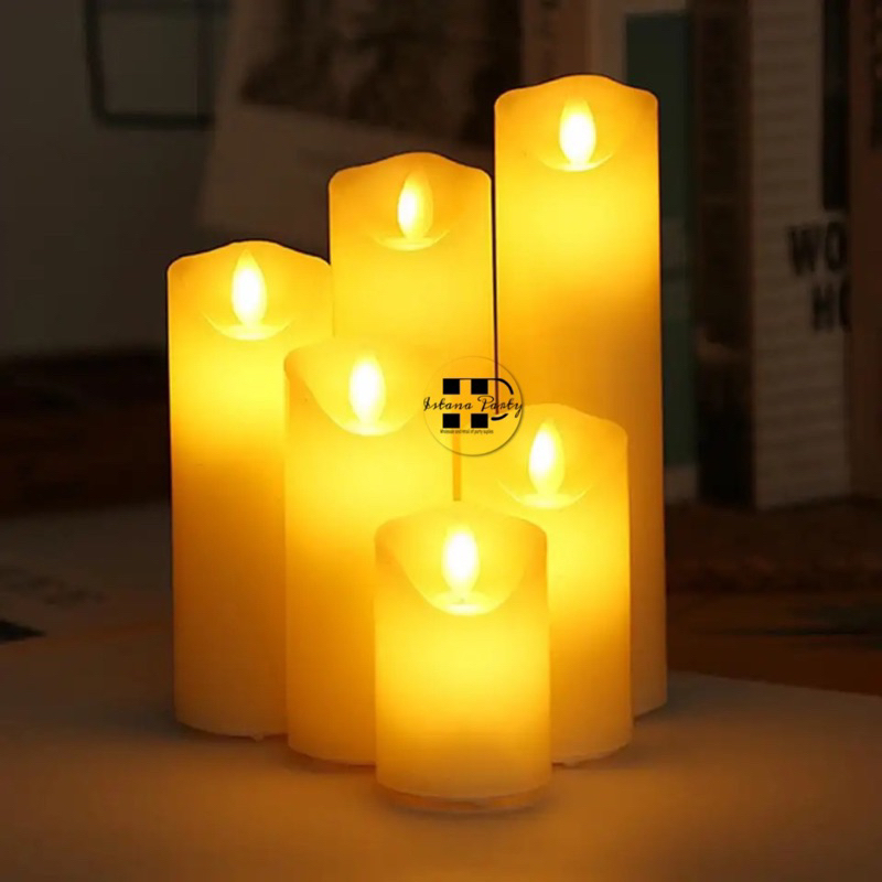 Jual lilin led elektrik Goyang / electric candle / smokeless candle 9,5 ...