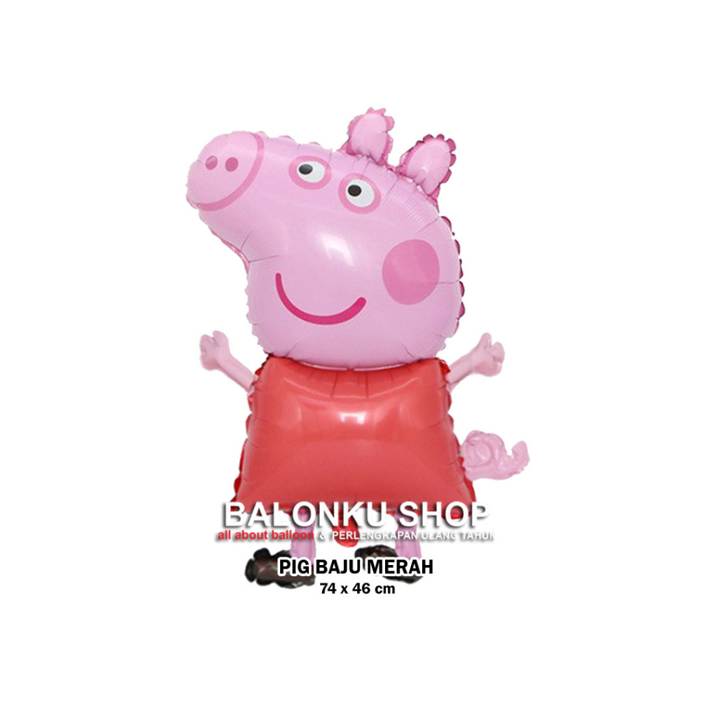 Jual Balon Foil Peppa Pig Jumbo / Balon Peppa Pig Merah / Balon Peppa ...