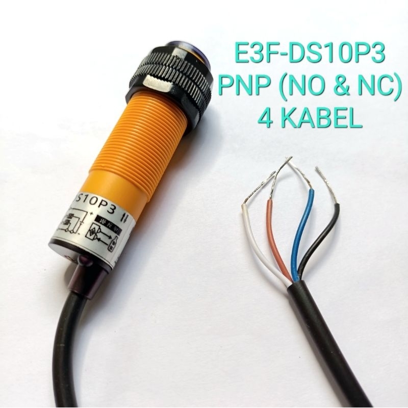 Jual Sensor Proximity Switch E3F-DS10P3 Photoelectric PNP NO + NC 10cm ...