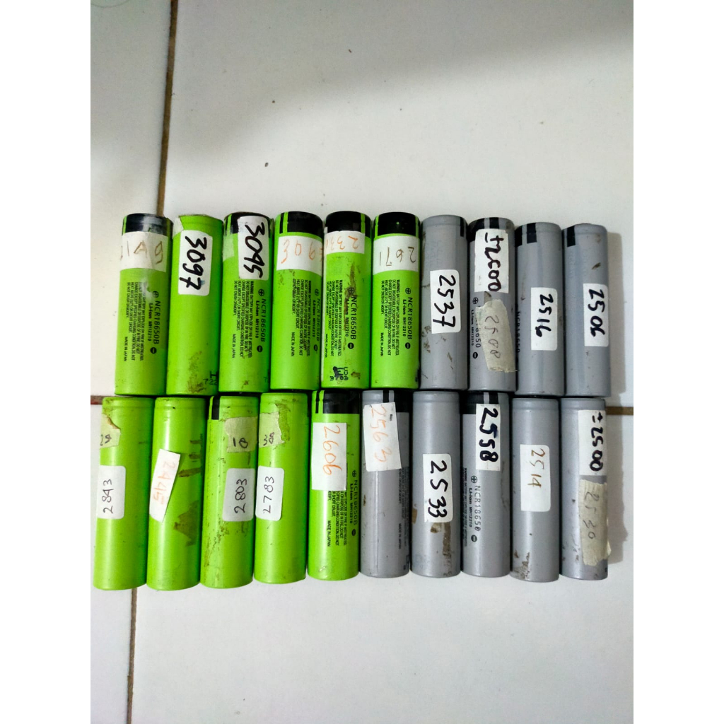 Jual Baterai Lithium ion Panasonic NCR 18650B dan NCR 18650 20 Biji | Shopee Indonesia