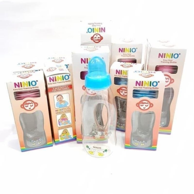 Jual botol susu dot bayi NINIO EASY HOLD bentuk donat 160ml dan 280ml ...
