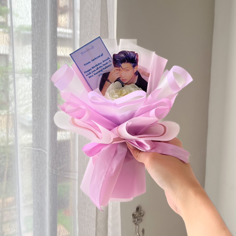 Jual [CHAT SBLM CO] HOMIEKADO PETITE ACRYLIC bouquet svt nct bts ...