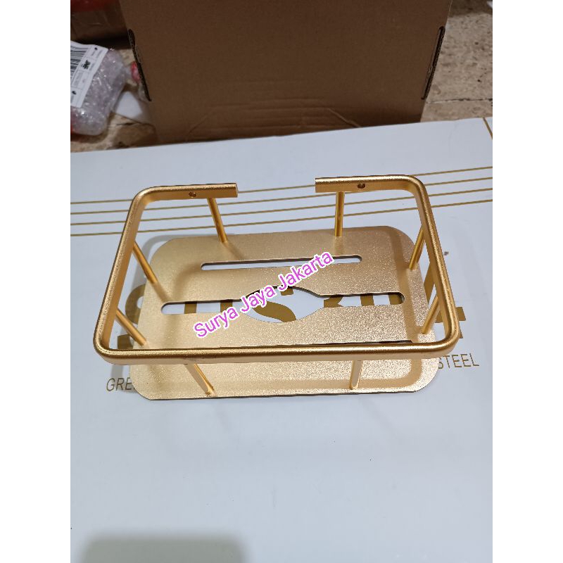 Jual Rak sabun datar aluminium gold / Rak sabun gold aluminium / Rak ...